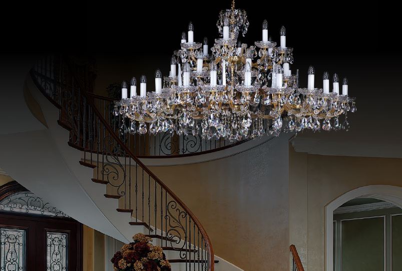 Svetilke v dnevni sobi in kuhinji, Tradicionalni češki kristalni lestenci