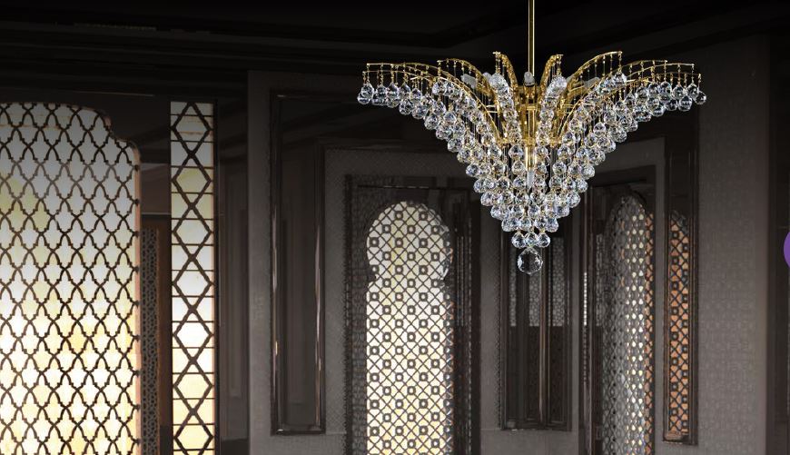 Svetilke v dnevni sobi in kuhinji, Tradicionalni češki kristalni lestenci