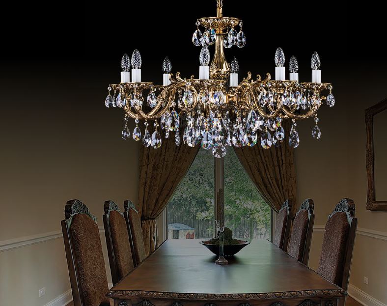 Svetilke v dnevni sobi in kuhinji, Tradicionalni češki kristalni lestenci